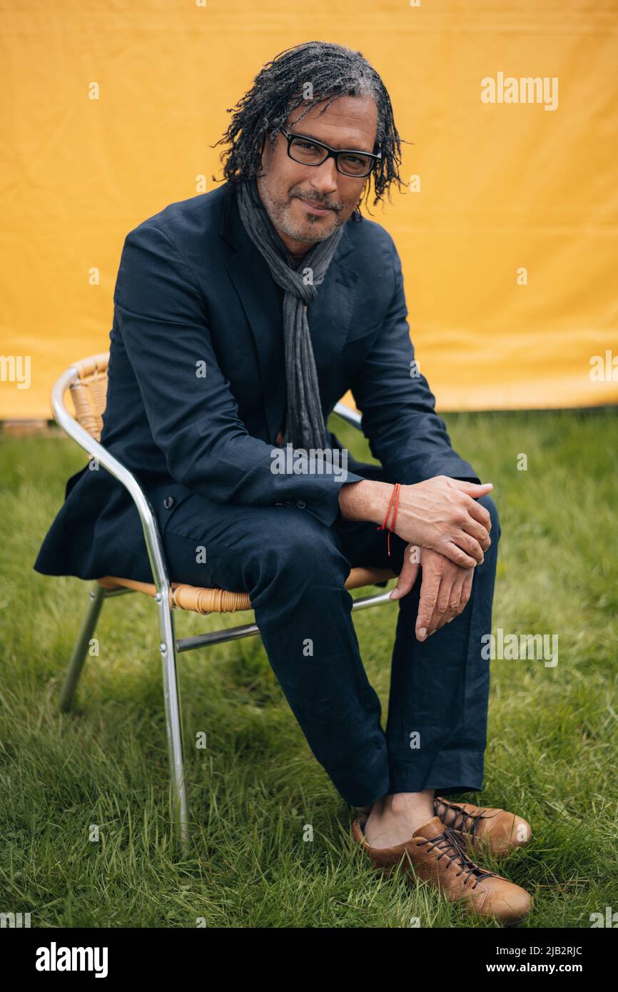 Hay-on-Wye, Wales, UK. 2nd June, 2022. David Olusoga at Hay Festival ...