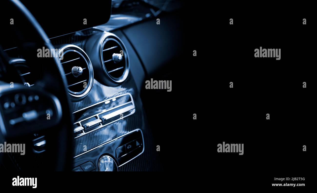 Close up car ventilation system with black copyspace Stock Photo - Alamy