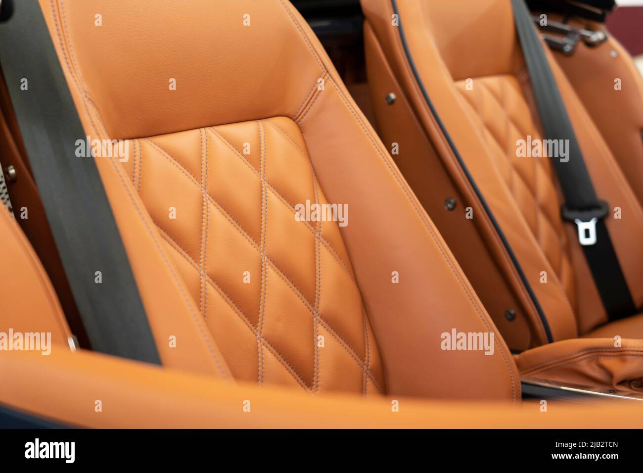 Leather seat seam hi-res stock photography and images - Alamy