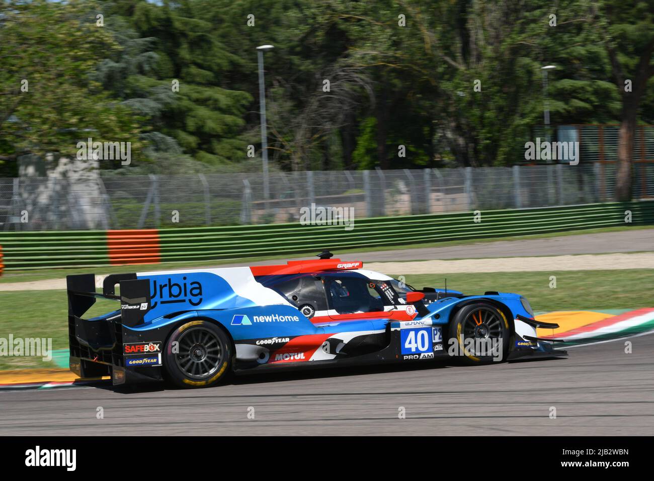 Imola, 12 May 2022: #40 Oreca 07 Gibson of GRAFF RACING Team driven by ...