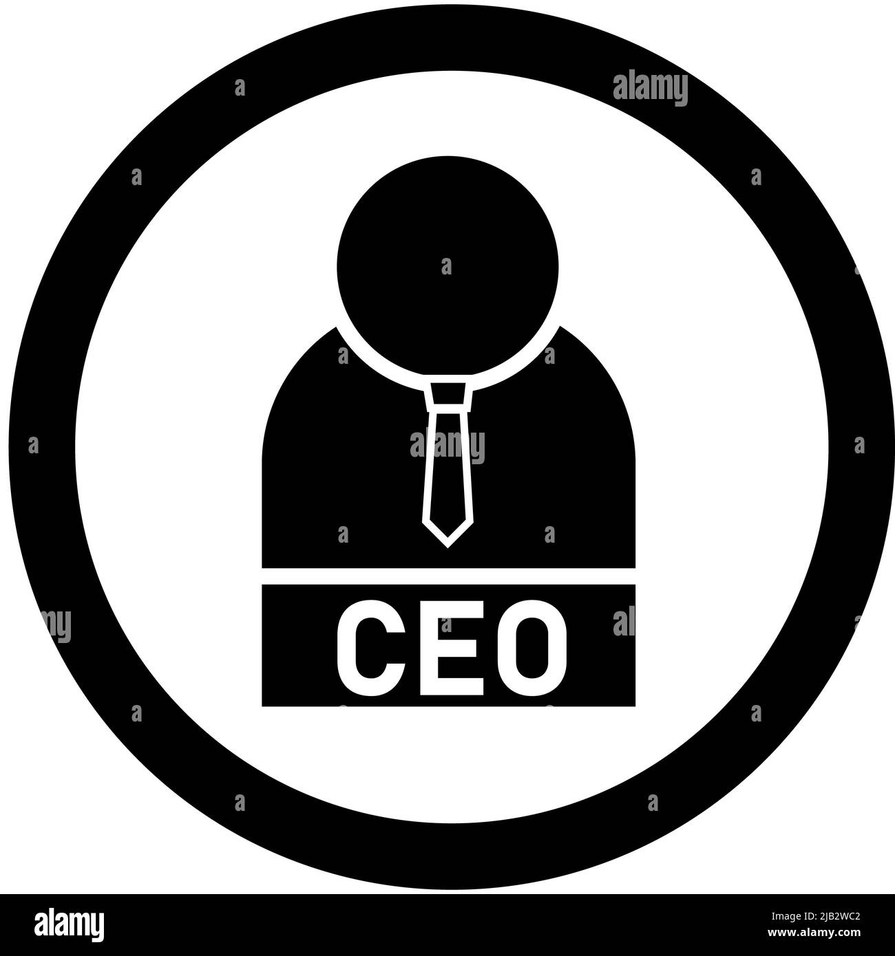 ceo icon on white background. Manager icon. Chief Executive Officer ...