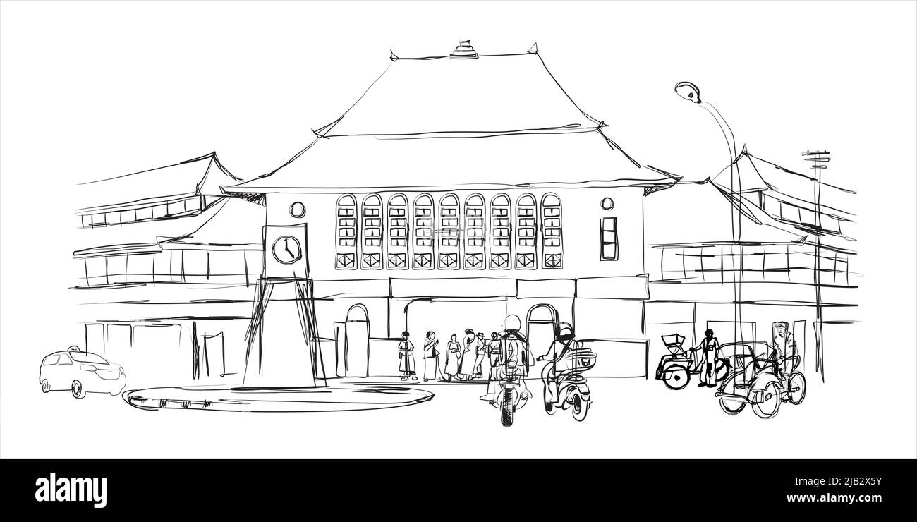 Pasar gede Stock Vector Images - Alamy