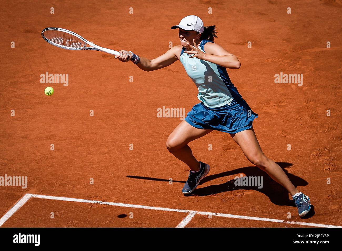 Iga SWIATEK of Poland during the Day twelve of Roland-Garros 2022 ...