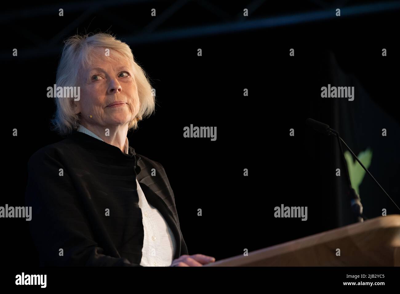 Hay-on-Wye, Wales, UK. 2nd June, 2022. Margaret Percy and Hugh Purcell ...