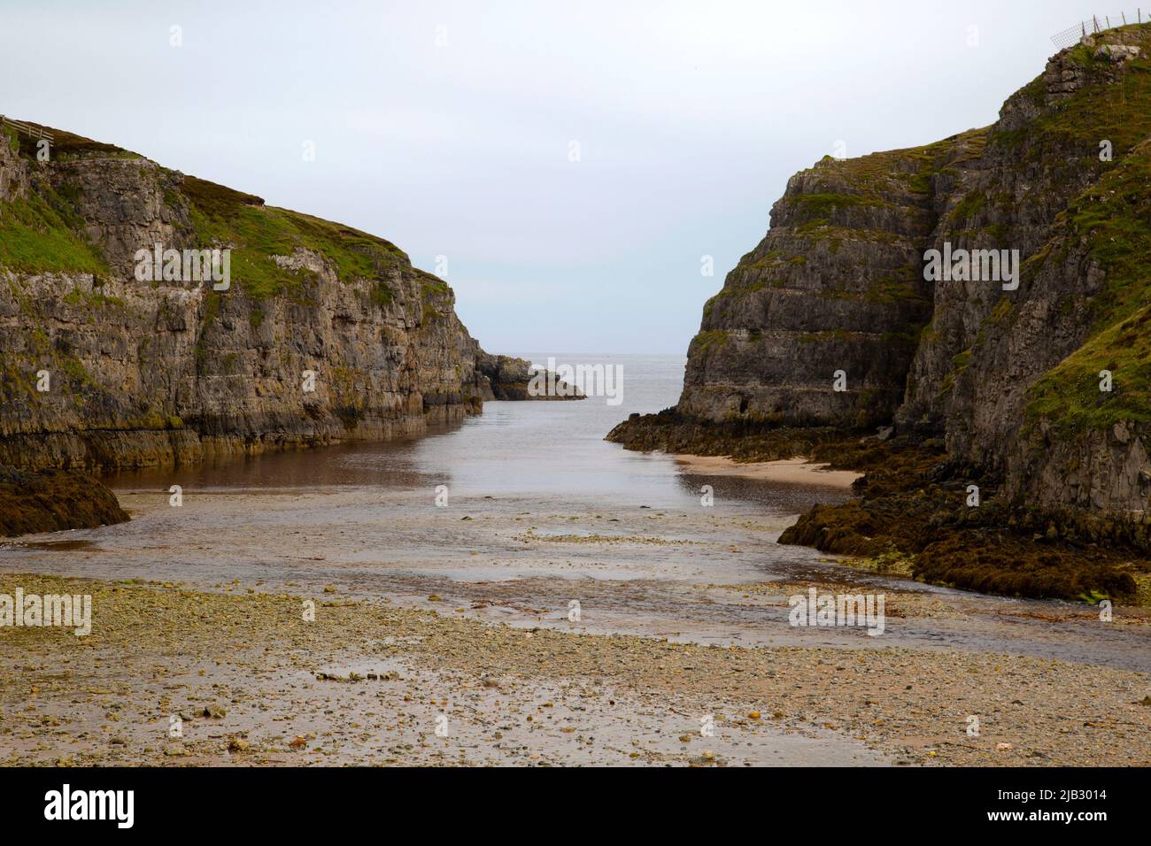 Sea inlet to Smoo Cave, Durness, Sutherland, Scotland Stock Photo - Alamy