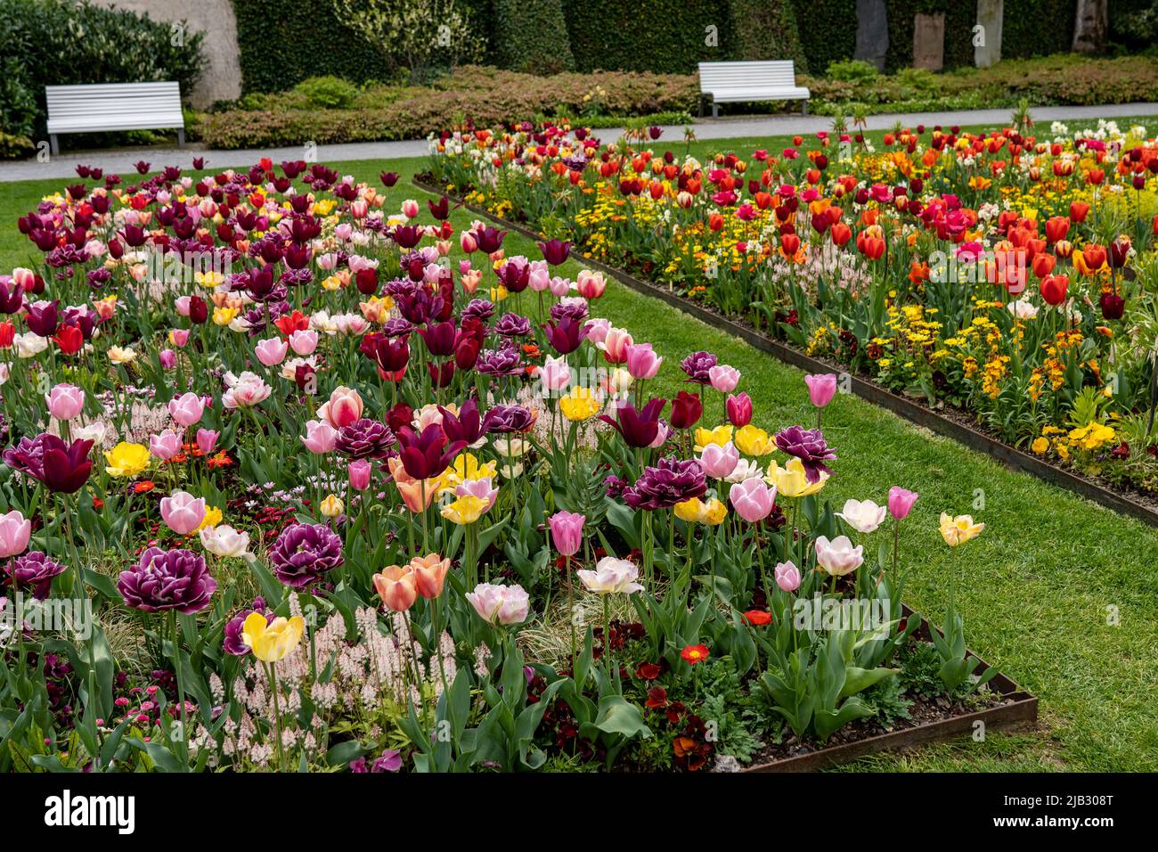 Public Flower Gardens in Koblenz, Germany Stock Photo - Alamy