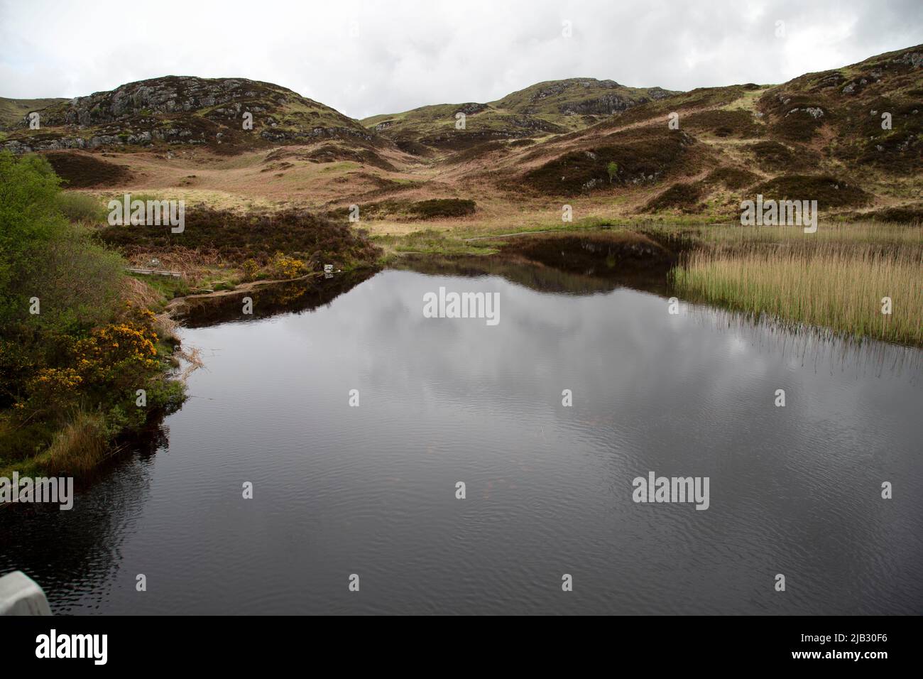 Views of Loch Duartmore on the North Coast 500 route, Assynt, Scotland ...