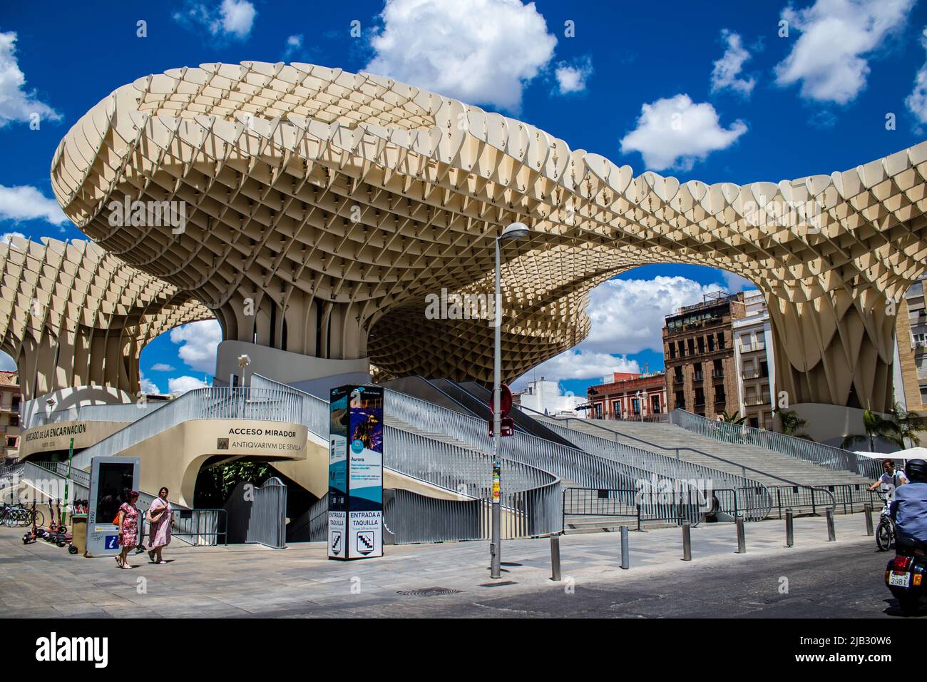 Seville, Spain - June 01, 2022 Cityscape and architecture of Seville ...