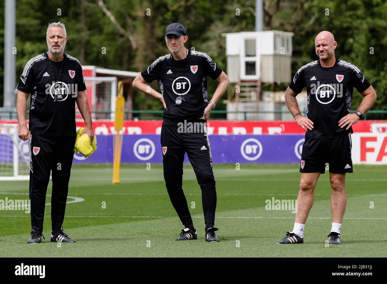 PONTYCLUN, WALES - 02 JUNE 2022: Wales’ Coach Kit Symon, Wales’ Coach ...