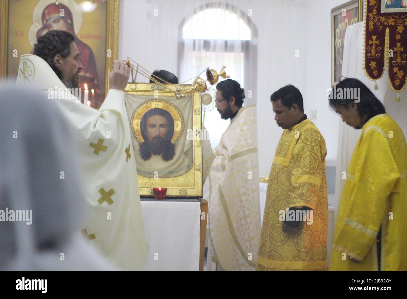 Bekasi City, West Java, Indonesia. 2nd June, 2022. Russian Orthodox ...
