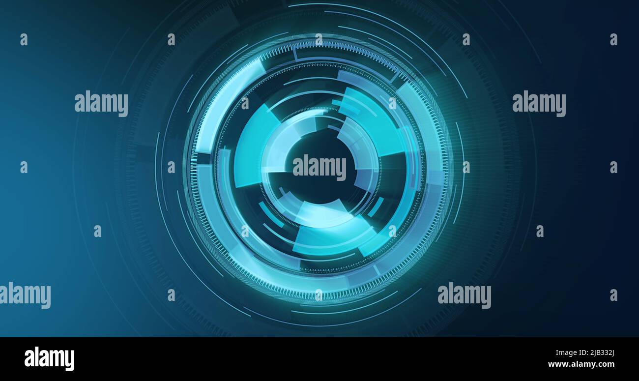 Image of scopes scanning on blue background Stock Photo - Alamy