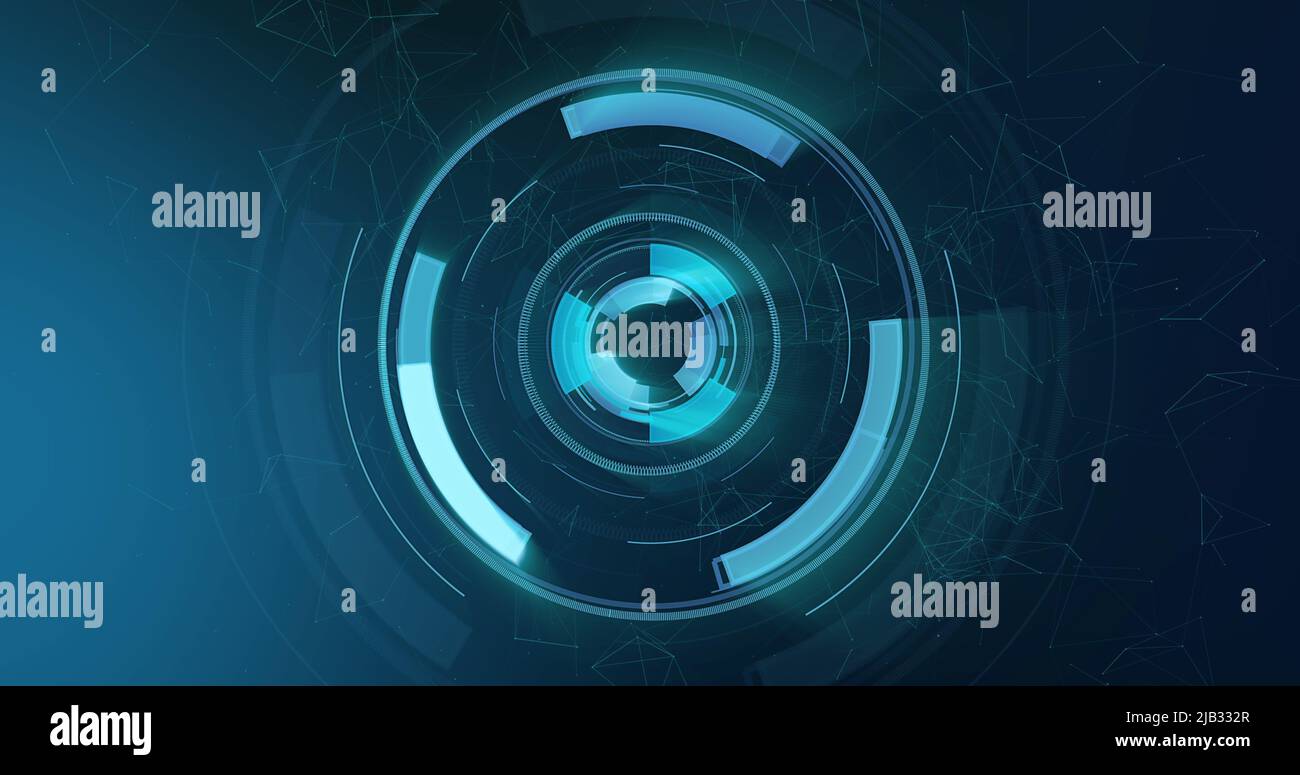 Image of scopes scanning on blue background Stock Photo - Alamy