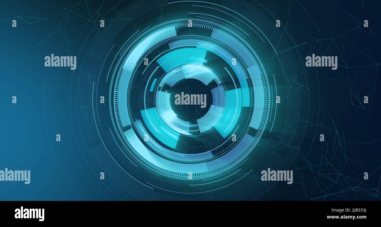 Image of scopes scanning on blue background Stock Photo - Alamy