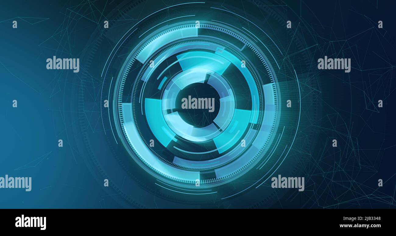 Image of scopes scanning on blue background Stock Photo - Alamy