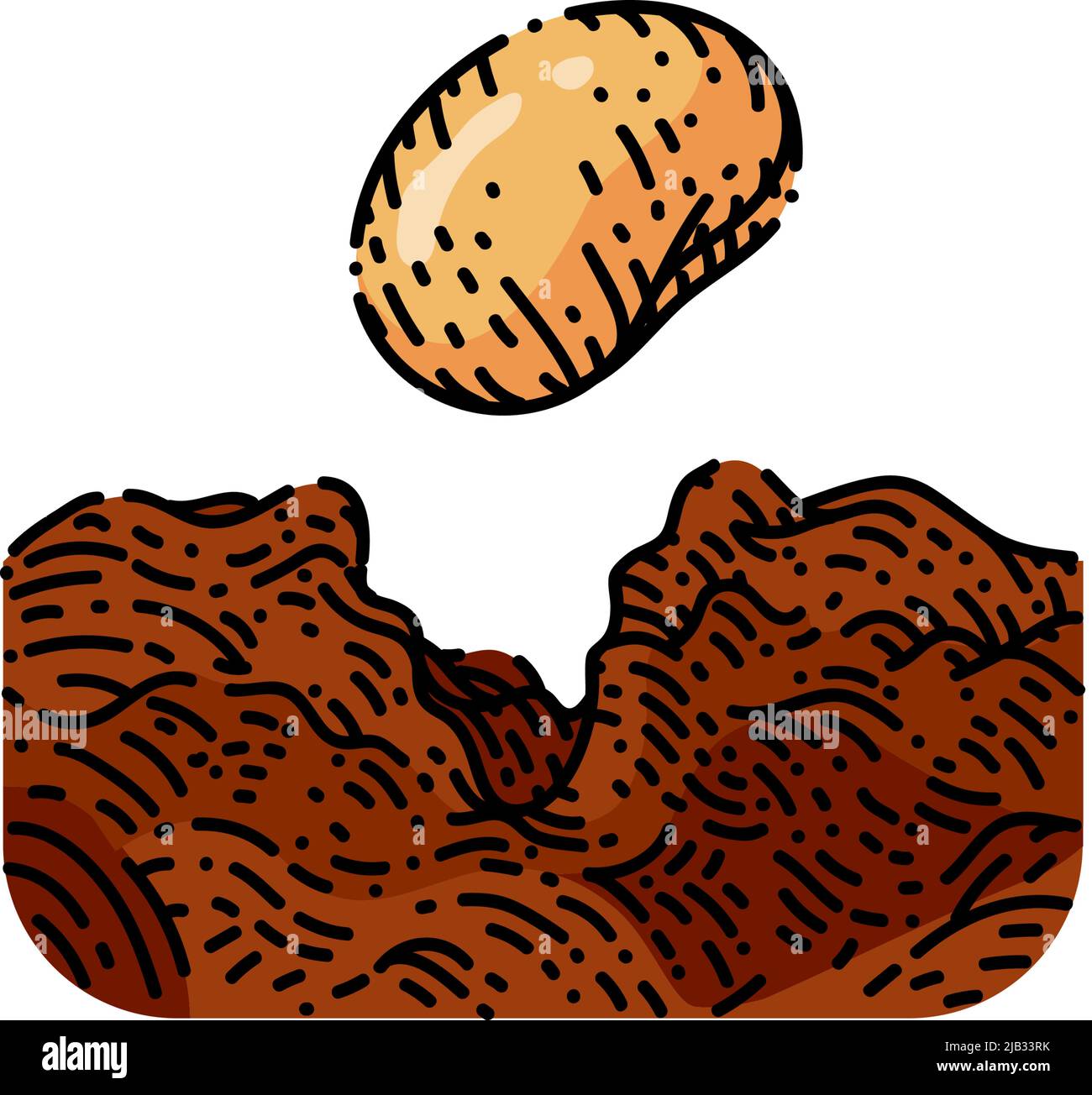 seed sketch hand drawn vector Stock Vector Image & Art - Alamy