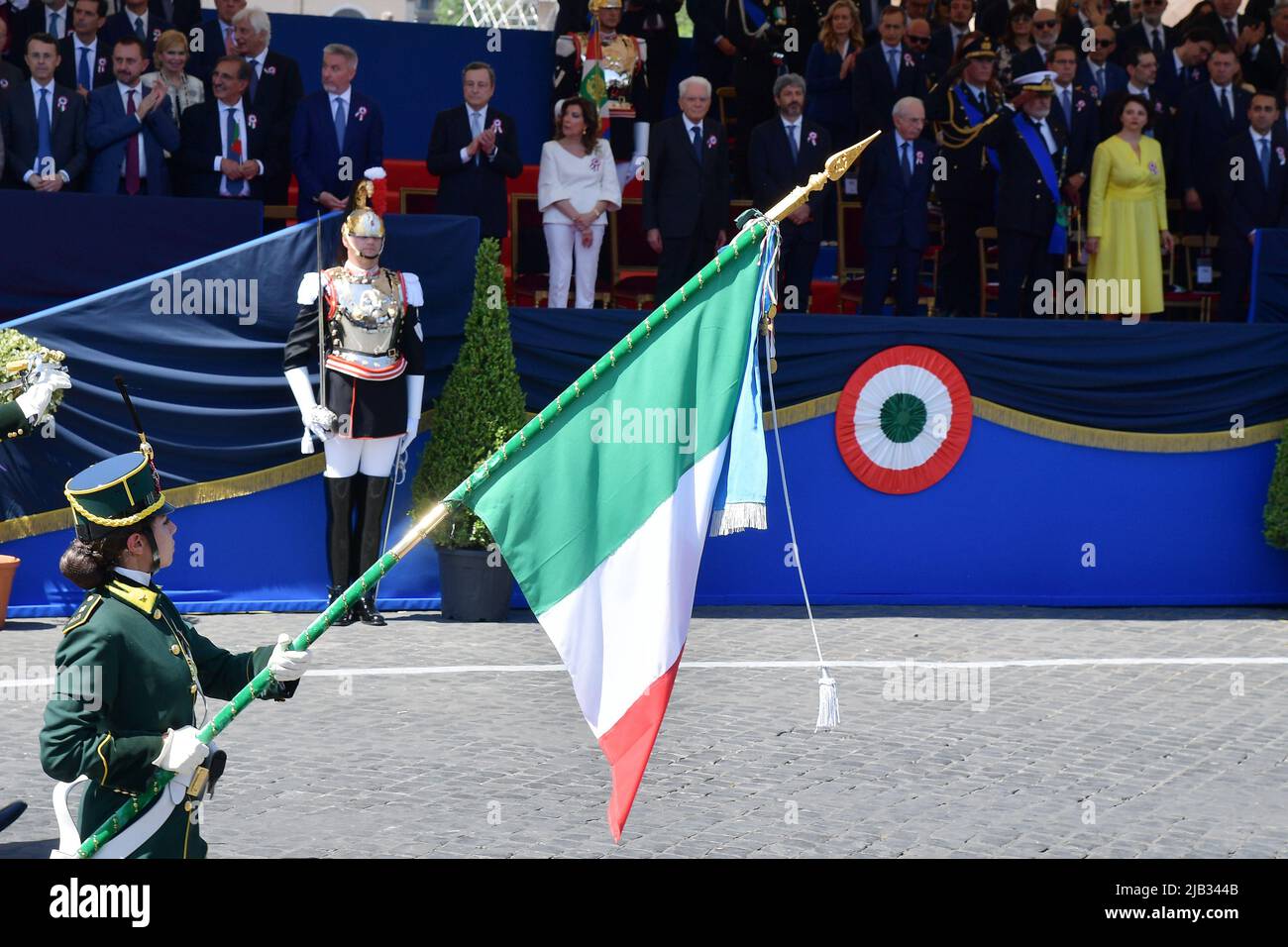 Rome, Italy. 02nd June, 2022. Rome, 2 June 2022 Parade for the 76th ...
