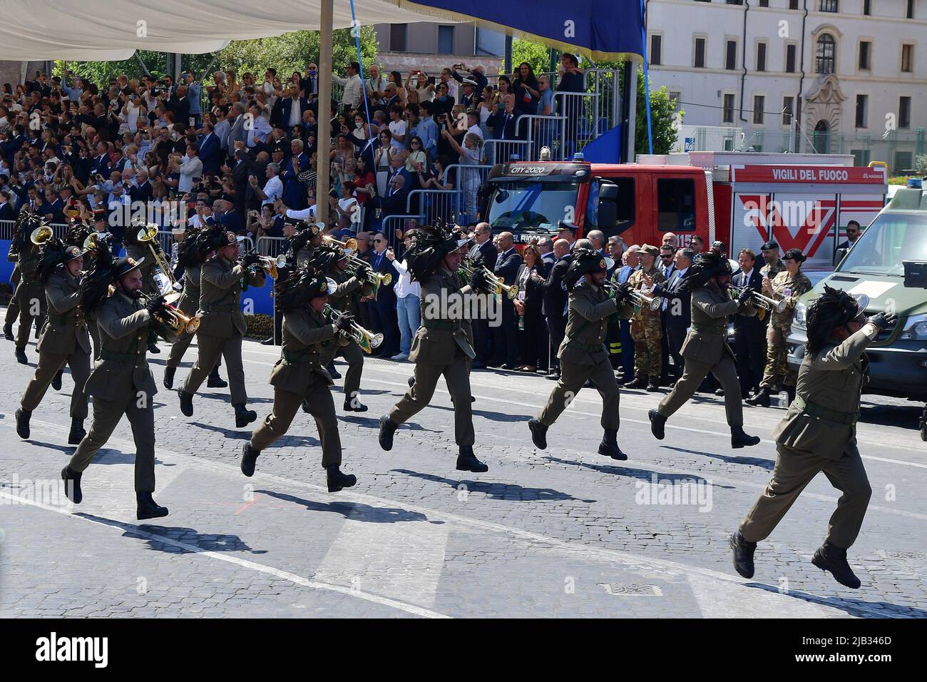 Rome, Italy. 02nd June, 2022. Rome, 2 June 2022 Parade for the 76th ...