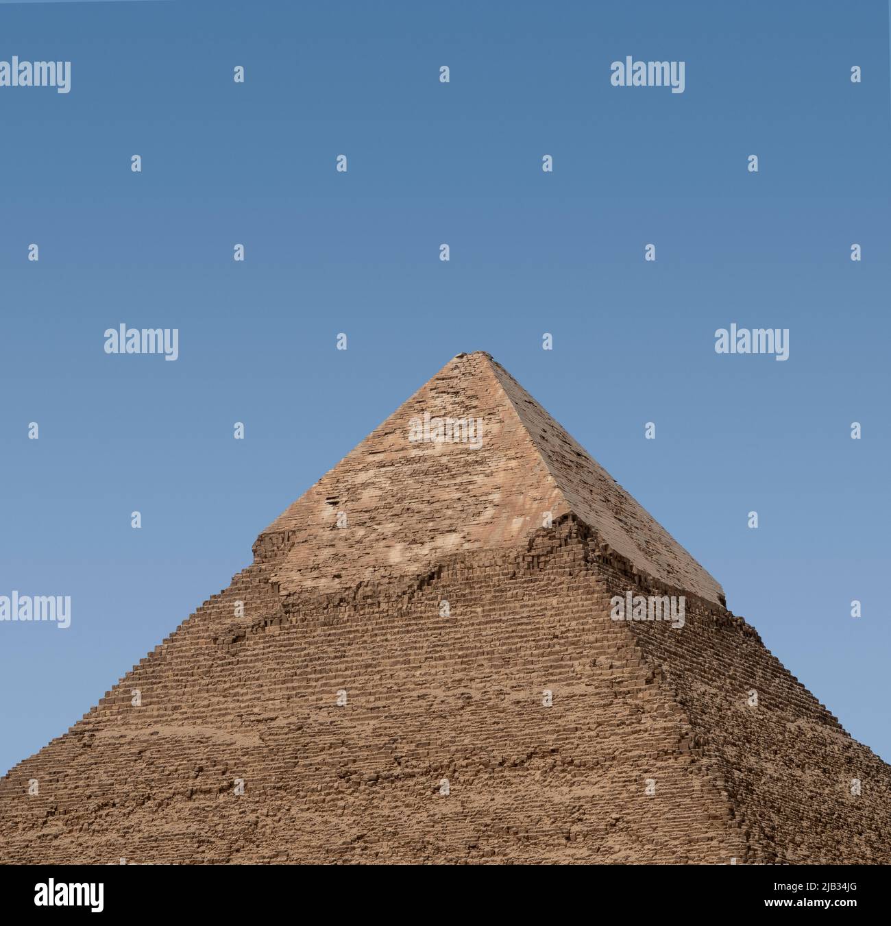 Pyramid of Khafre on the Giza plateau, the Great Pyramids of Giza ...