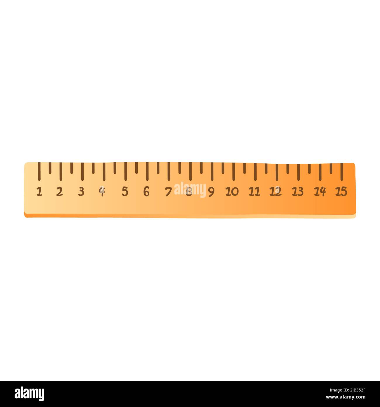 cartoon gradient ruler vector isolated element Stock Vector Image & Art ...