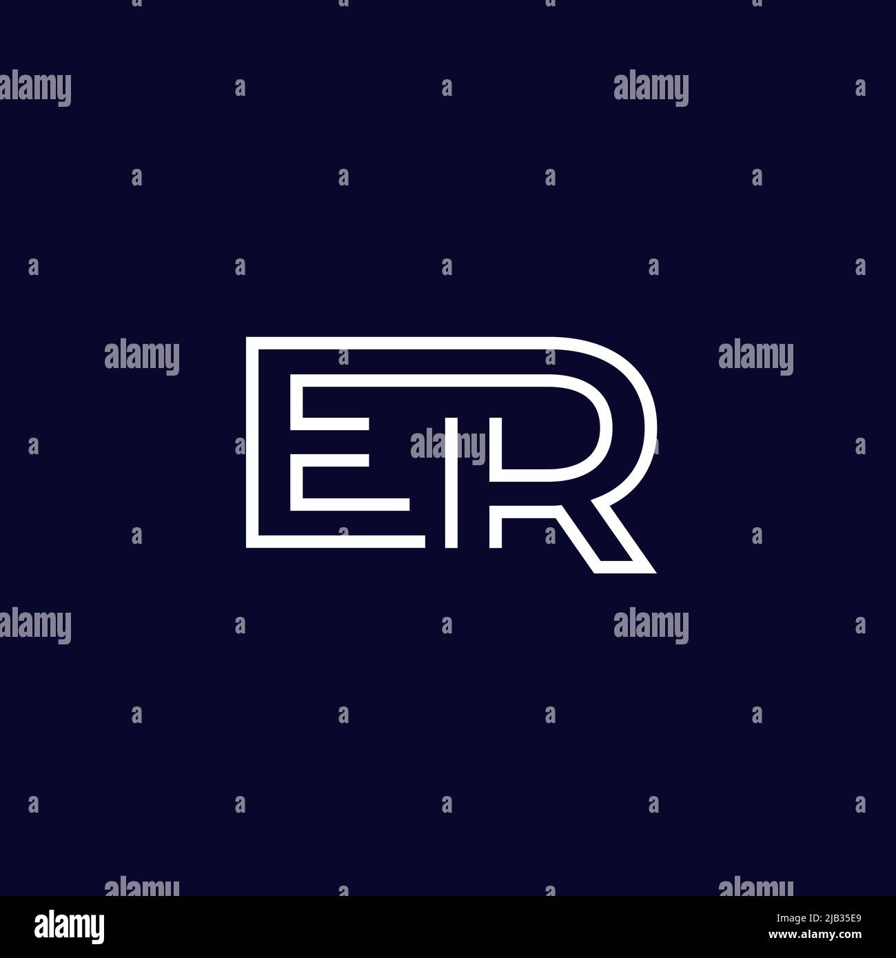 ER letters logo design, line design Stock Vector Image & Art - Alamy