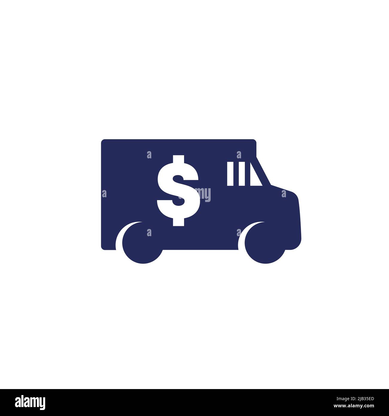 Armored truck icon, cash money transport vector Stock Vector Image ...