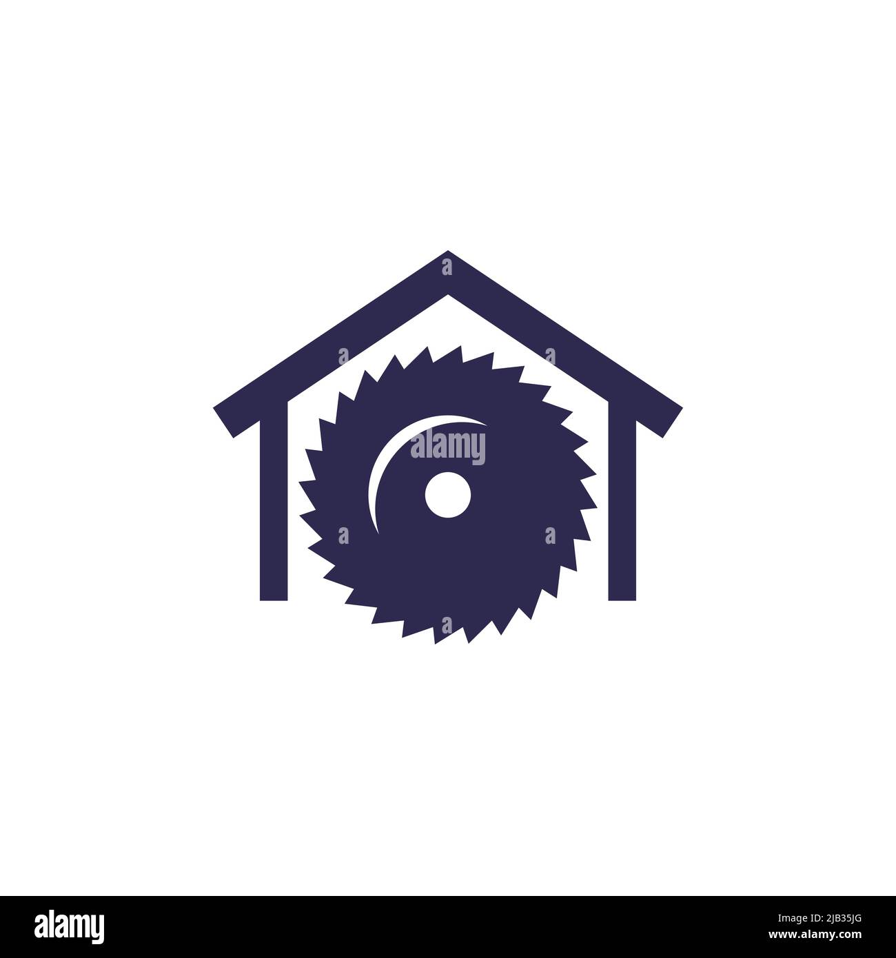 sawmill icon on white, vector Stock Vector Image & Art - Alamy