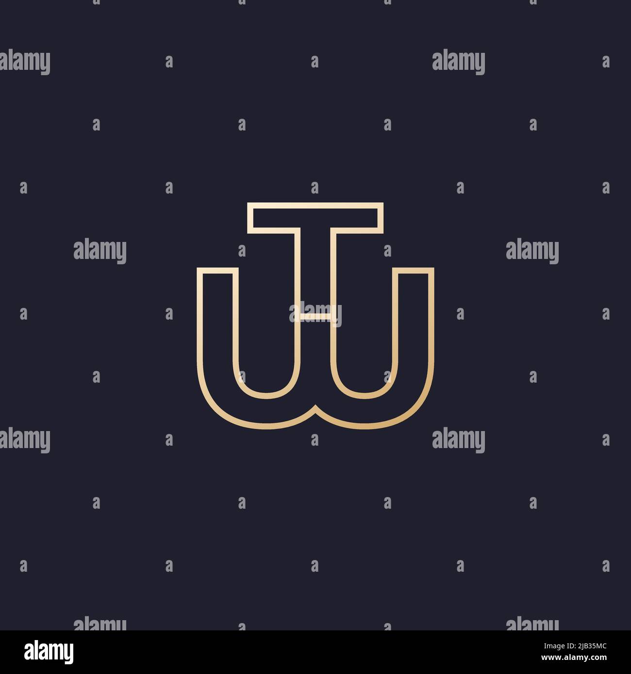 TW letters logo, line monogram vector design Stock Vector Image & Art ...