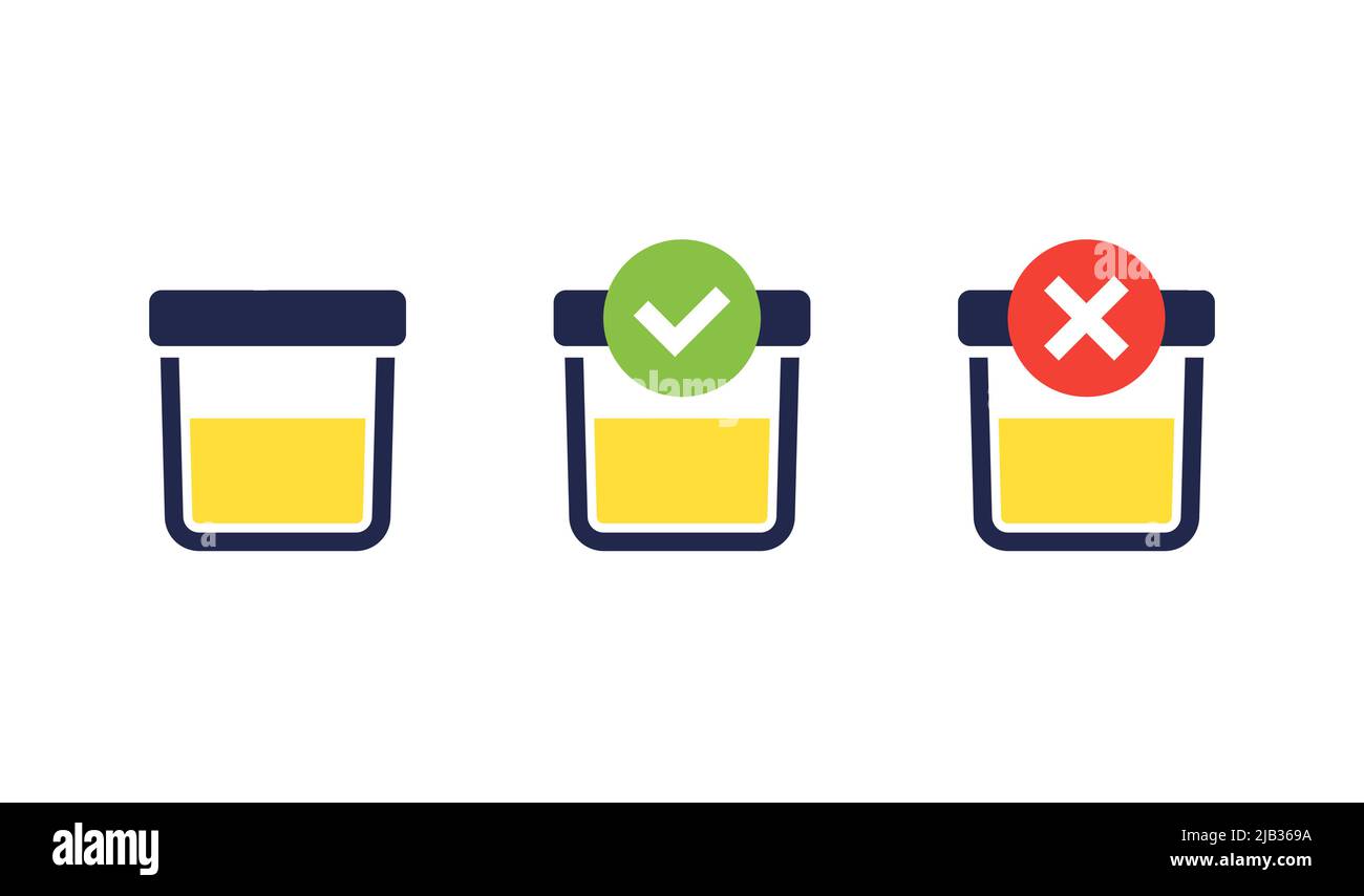 urine test, samples icons, vector Stock Vector Image & Art - Alamy