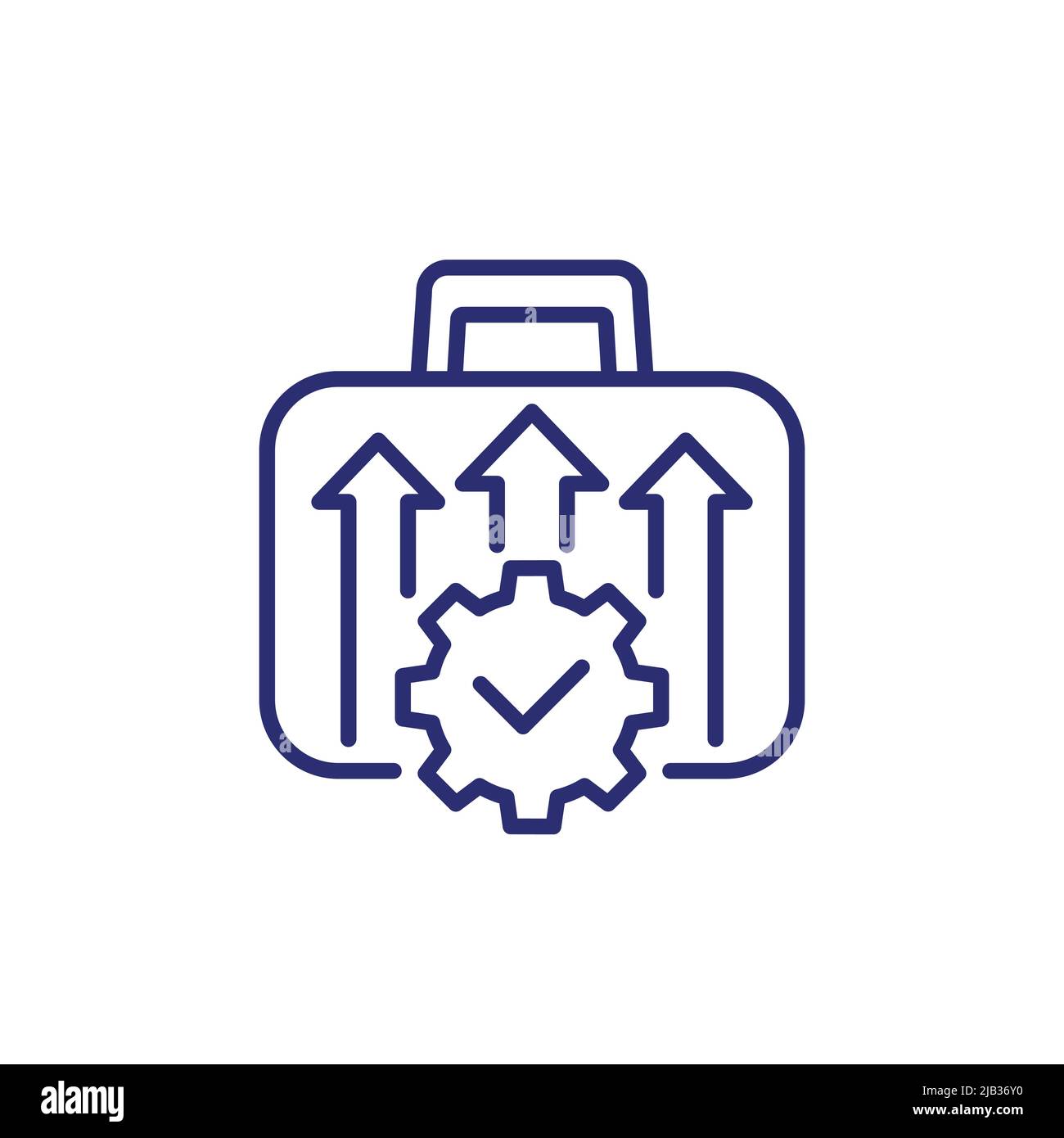 portfolio growth and optimization line icon Stock Vector Image & Art ...