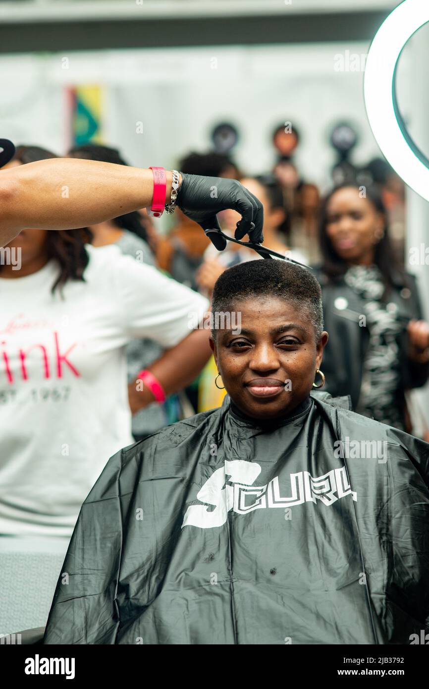 London, UK. 2nd June, 2022. Afro Hair and Beauty Live 2022. Afro Hair ...