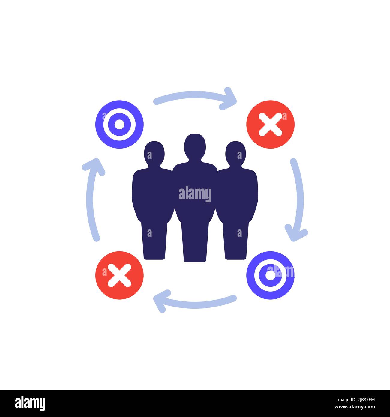 Recruitment candidate selection process Stock Vector Images - Alamy