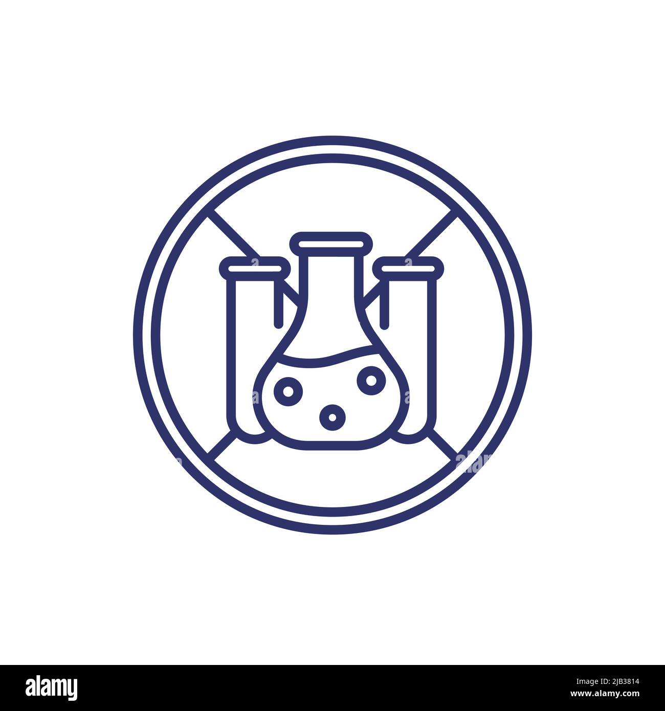 Chemical free icon, line vector Stock Vector Image & Art - Alamy