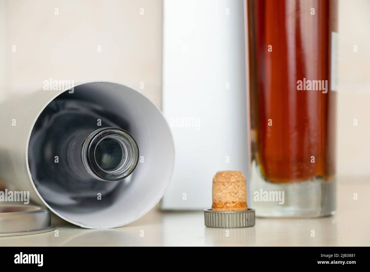 Empty alcohol bottles kitchen hi-res stock photography and images - Alamy