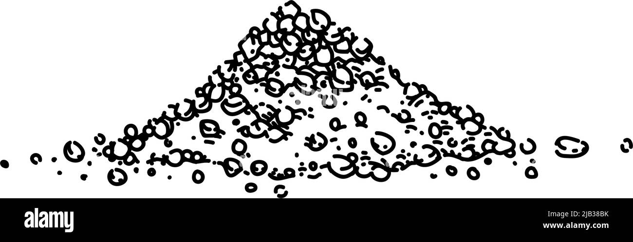 handful of salt sketch hand drawn vector Stock Vector Image & Art - Alamy