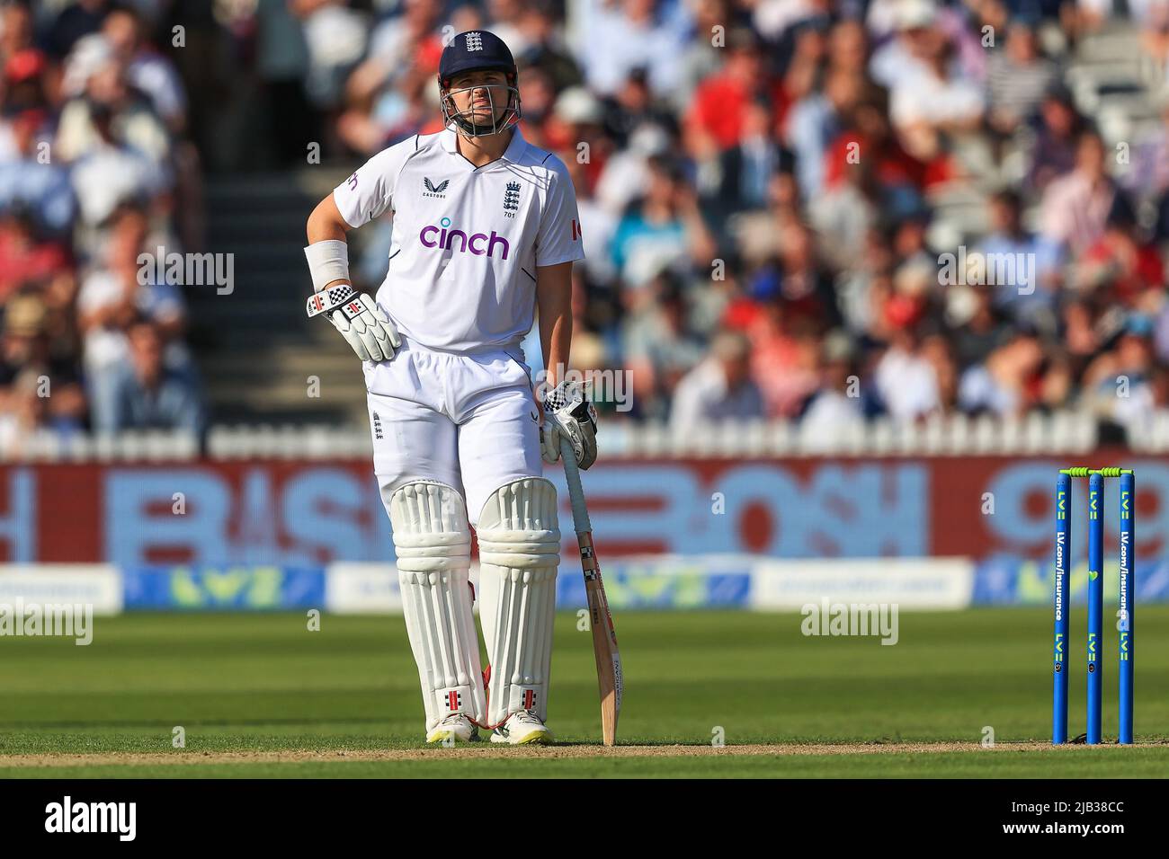 Alex Lees of England during the game Stock Photo - Alamy