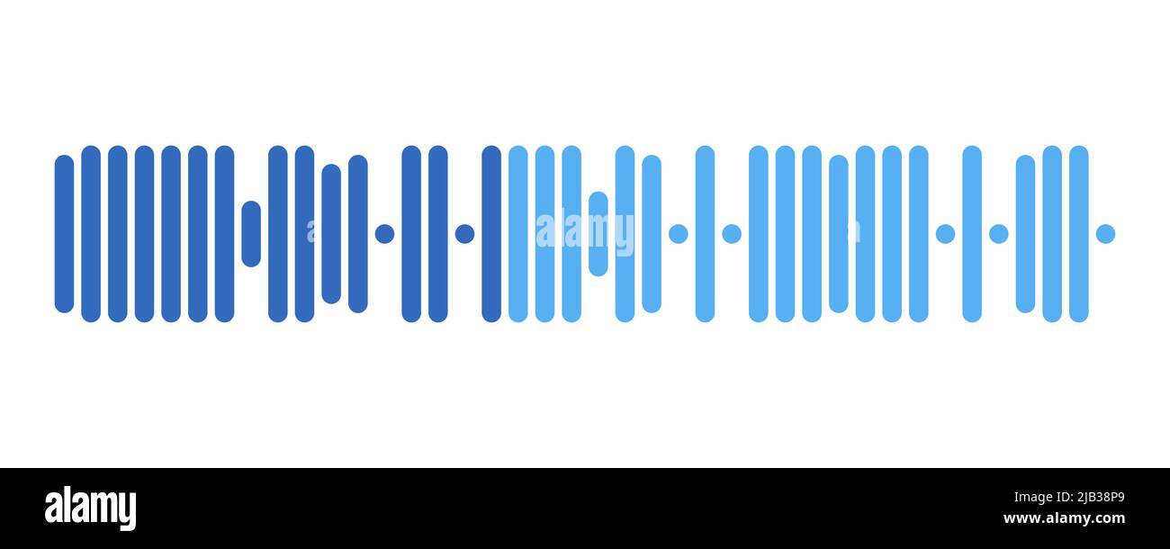 Recording of audio message template. UI element of audio record for ...
