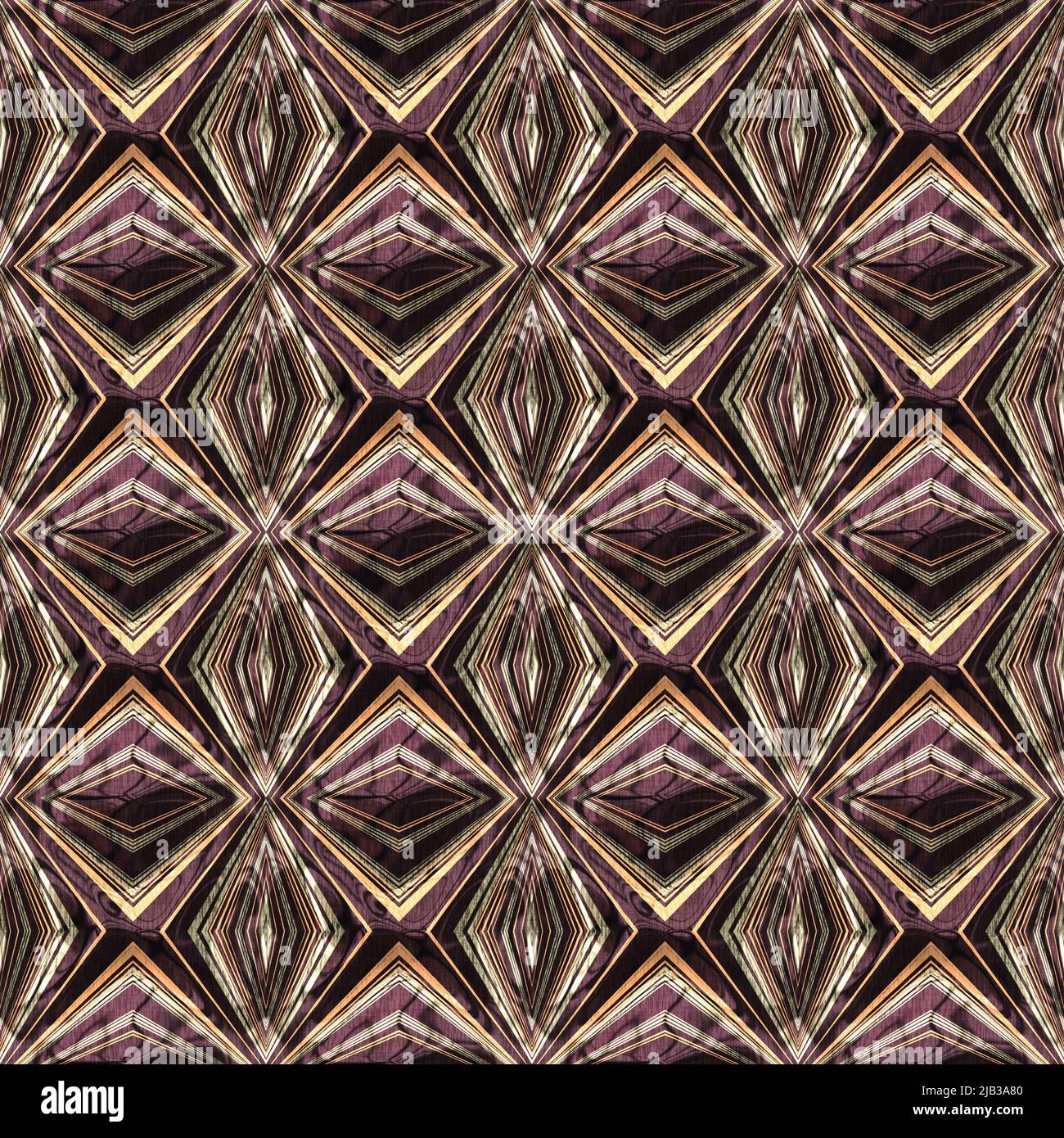 Earthy colours Victorian antique geometric seamless pattern in ...