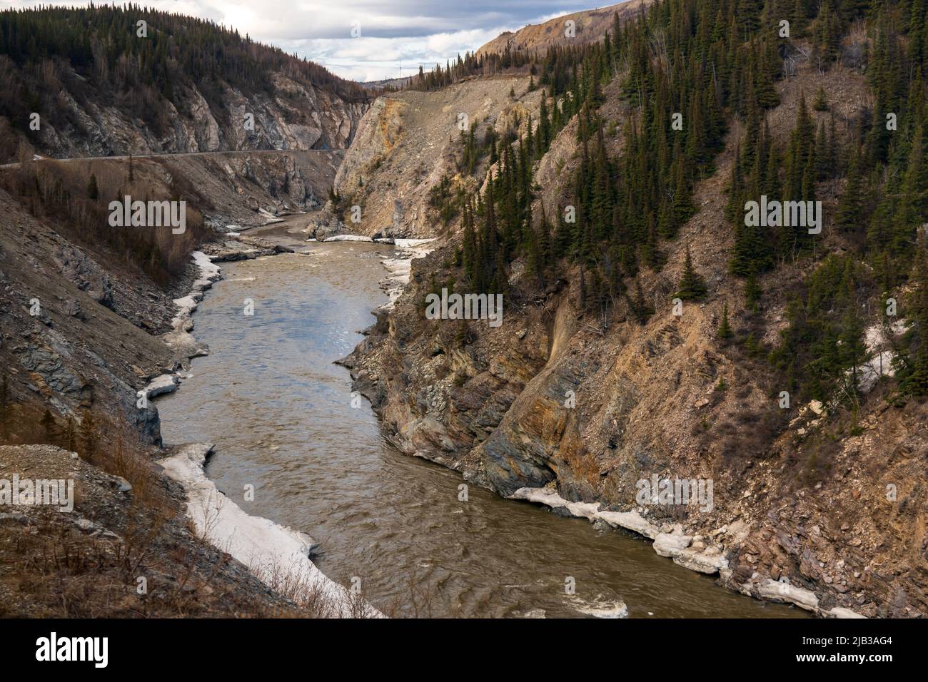 Alaskan Railroad train from Denali to Fairbanks, Alaska Stock Photo - Alamy