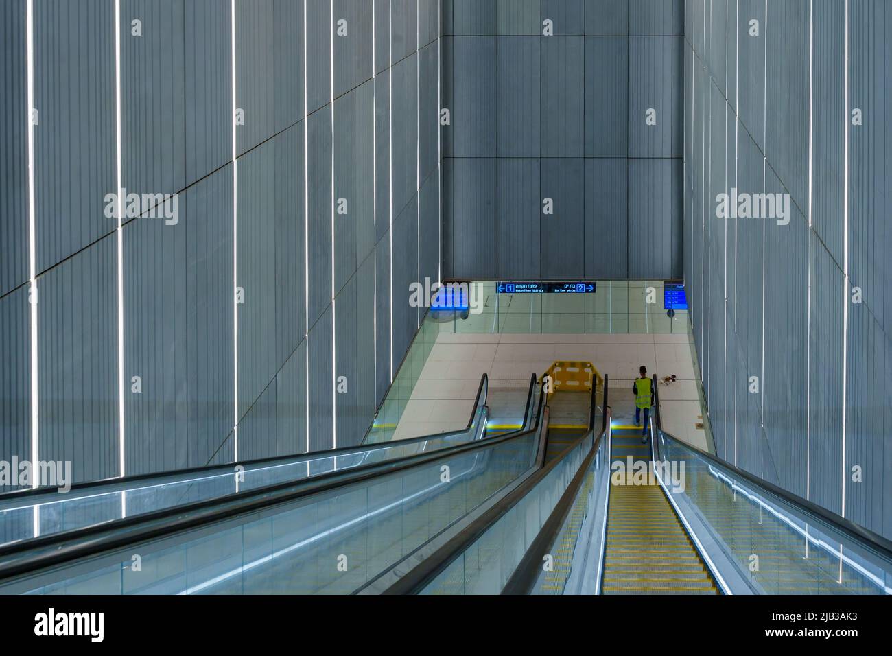 Tel-Aviv, Israel - May 26, 2022: View of the Allenby subway station (in ...