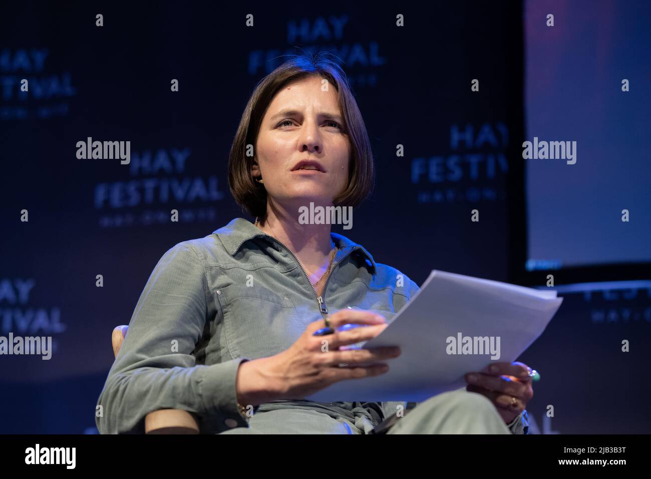 Hay-on-Wye, Wales, UK. 2nd June, 2022. Cori Crider, Rosa Curling, Mercy ...