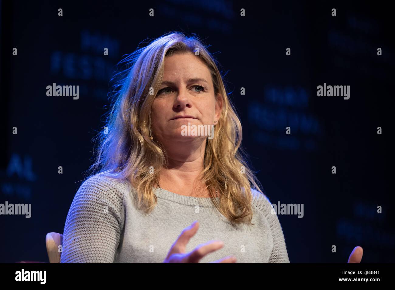 Hay-on-Wye, Wales, UK. 2nd June, 2022. Cori Crider, Rosa Curling, Mercy ...