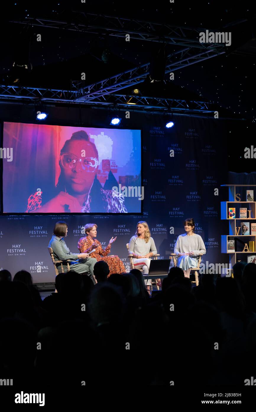 Hay-on-Wye, Wales, UK. 2nd June, 2022. Cori Crider, Rosa Curling, Mercy ...