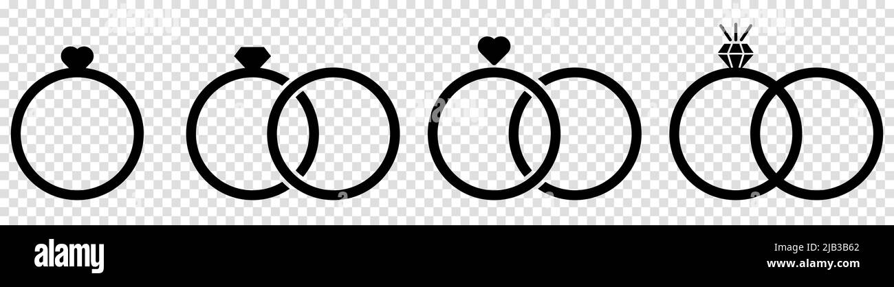 Marital status icon. Wedding rings set. Symbol for website design, logo ...