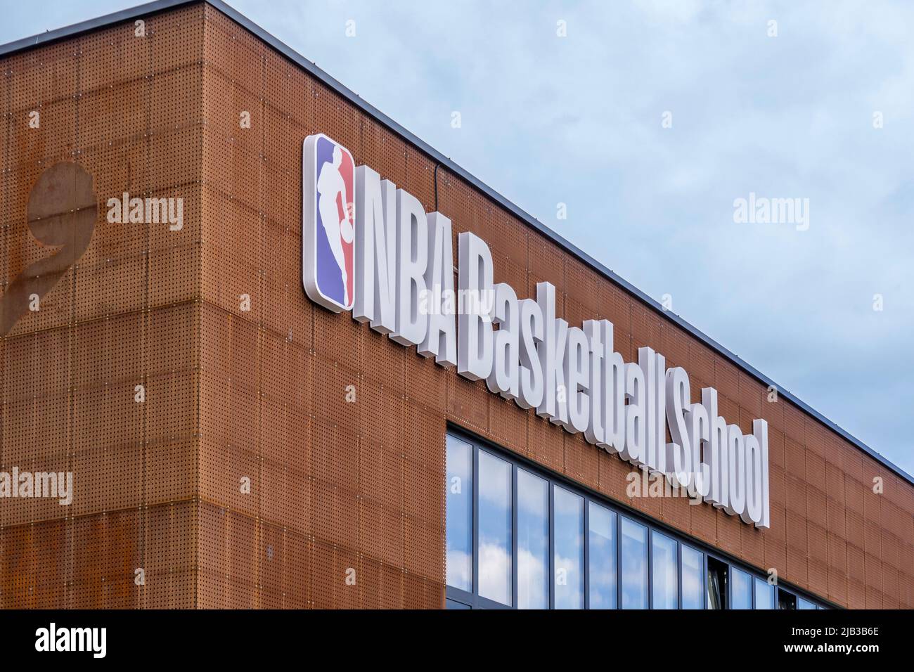 Vilnius, Lithuania - June 1, 2022: NBA Basketball School logo on ...