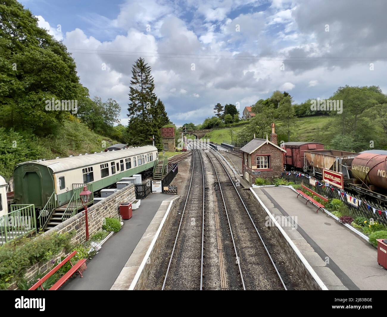 Railway at Goathland Train Station Stock Photo - Alamy