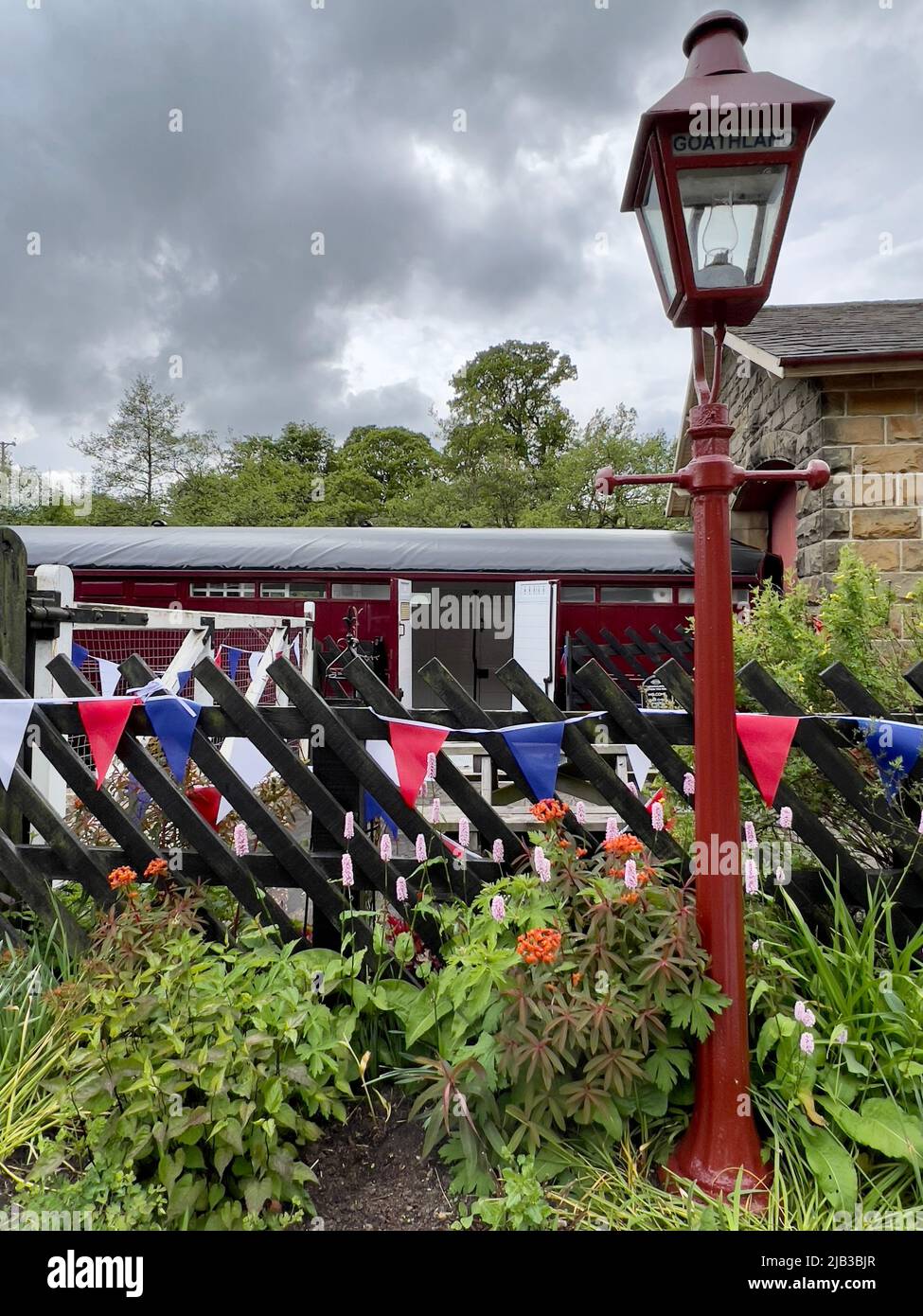 Platform View at Goathland Train Station Stock Photo - Alamy