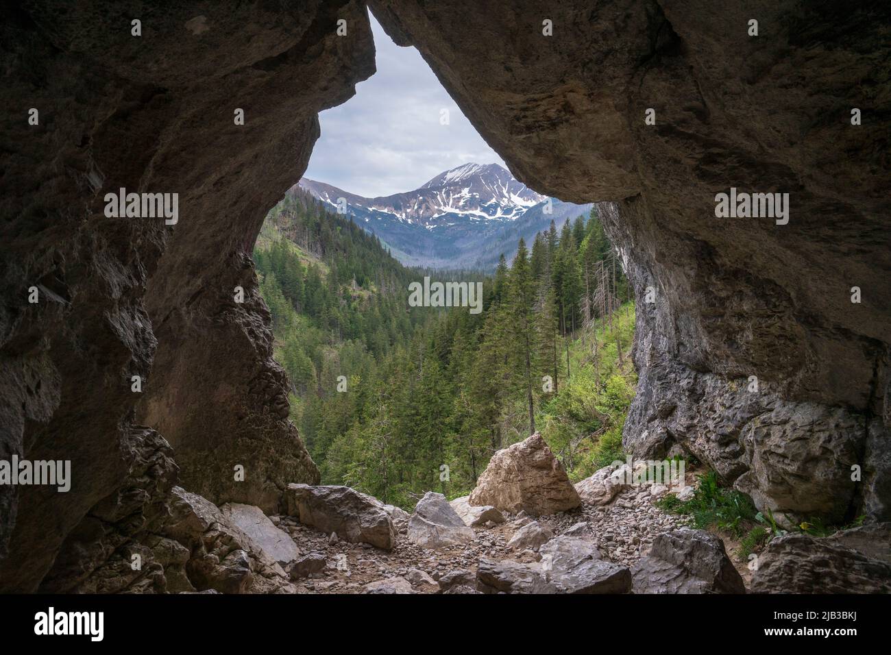 The view from the Mylna cave through the Pawlikowski window on the ...