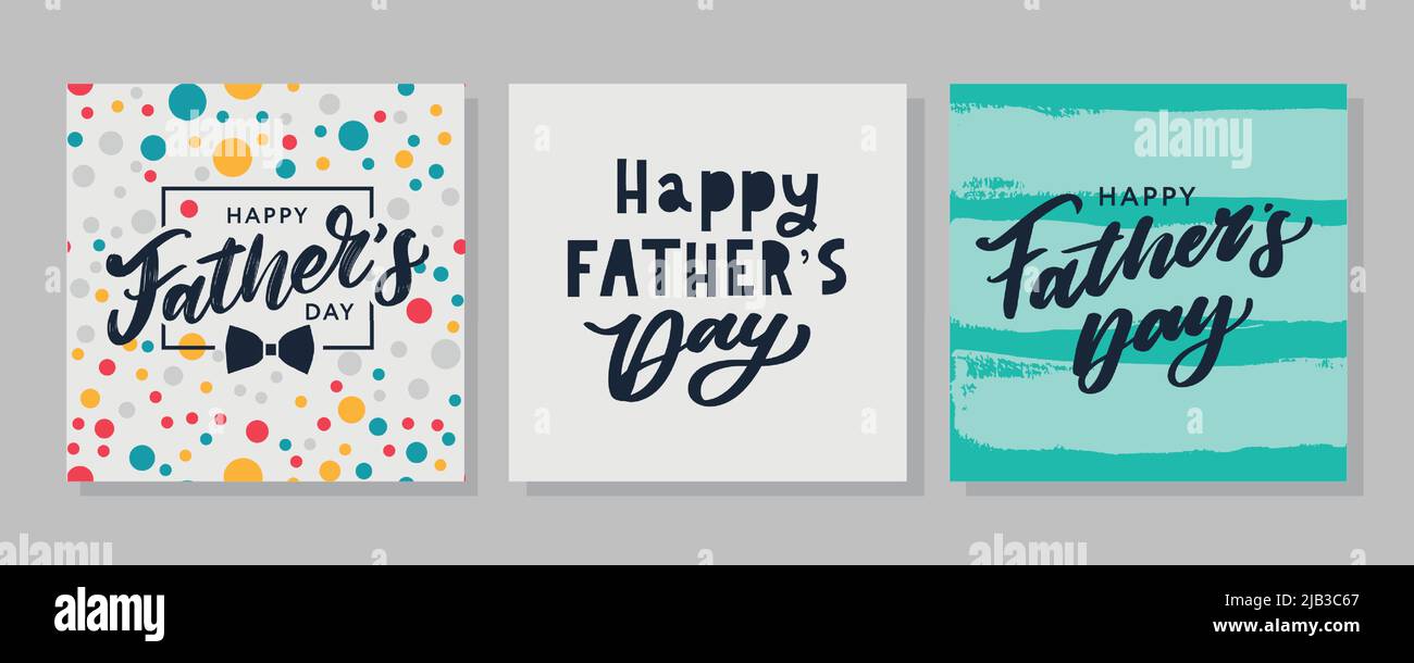 Happy Father s Day Calligraphy greeting card. Vector illustration Stock ...