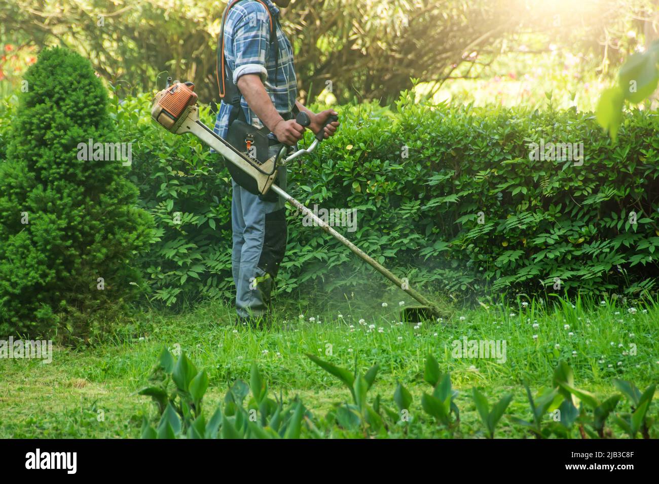 Manual grass cutter hi-res stock photography and images - Alamy
