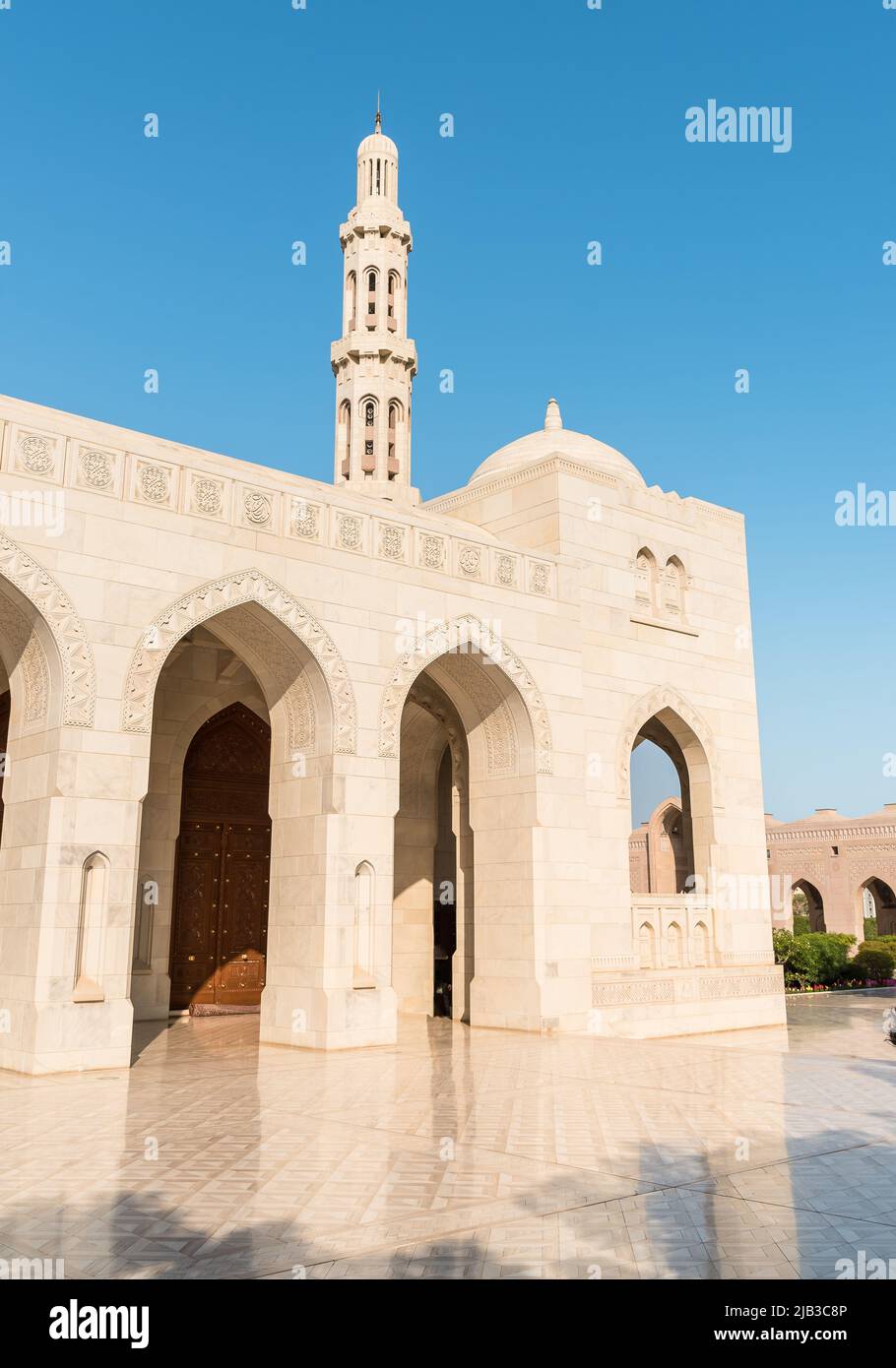 The Sultan Qaboos Grand Mosque in Muscat, Oman, Middle East Stock Photo ...